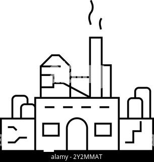 pulp mill paper line icon vector. pulp mill paper sign. isolated ...