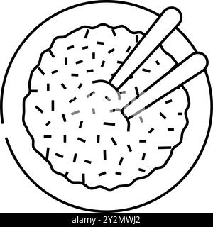 jasmine rice line icon vector illustration Stock Vector Image & Art - Alamy