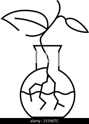 plant propagation urban gardening line icon vector. plant propagation ...
