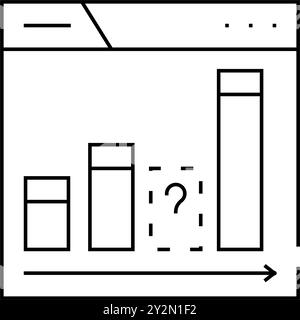 content gap analysis seo line icon vector illustration Stock Vector ...