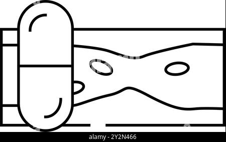 anticoagulants medicines pharmacy line icon vector illustration Stock ...