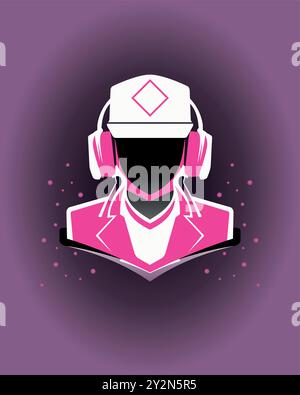 pink headphones design Stock Vector Image & Art - Alamy