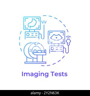 Medical imaging blue gradient concept icon Stock Vector Image & Art - Alamy