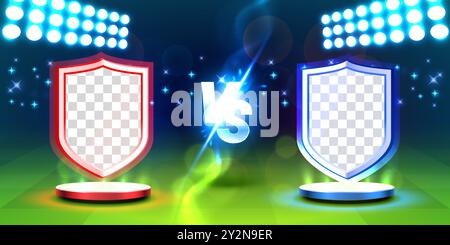 Versus game cover, banner sport vs, team concept. Vector illustration ...