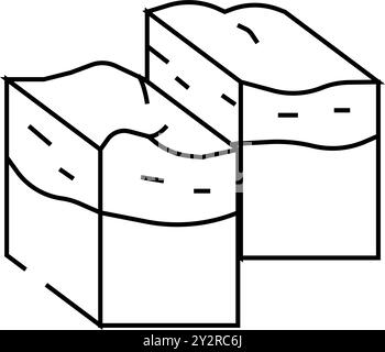 extension earthquake disaster line icon vector illustration Stock ...