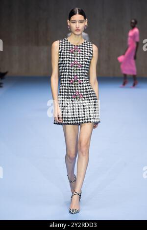 Model Luiza Perote walks on the runway during the Max Mara Ready to Wear Fashion Show at Milan ...