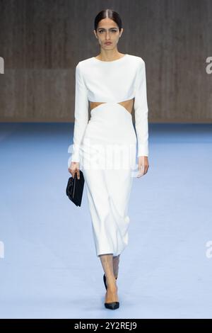 Model Sara Caballero walks on the runway during the Louis Vuitton Ready to Wear Fashion Show at ...