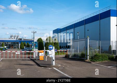 Danone factory, a multinational food products corporation, Rotselaar ...
