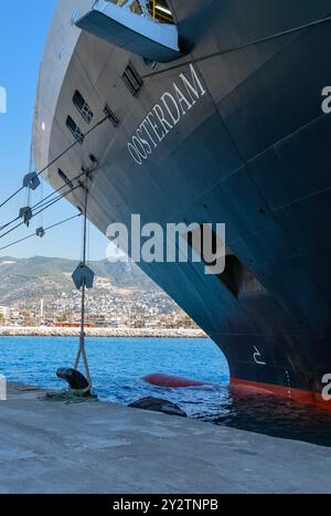 Oosterdam cruise ship, owned by Holland America at the cruise port in ...