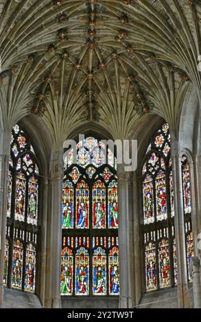Norwich Cathedral, featuring many impressive colourful 14th century ...