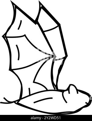 bat zoo animal line icon vector. bat zoo animal sign. isolated contour ...