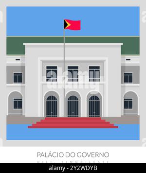 Palácio do Governo in Dili, Timor-Leste - Stock Illustration as EPS 10 ...