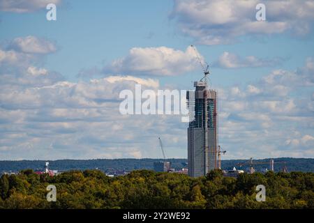 Gothenburg, Sweden - september 06 2022: Karlatornet high rise under ...