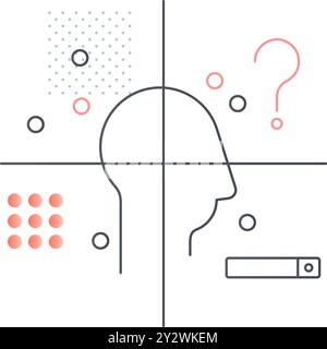 empathy map ux ui design glyph icon vector. empathy map ux ui design ...