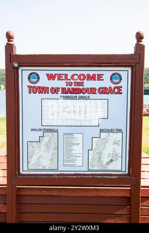 Welcome to the town of Harbour Grace sign in Newfoundland & Labrador ...