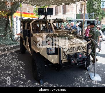 Light Armored Vehicle Air Defense (LAV AD) amphibious vehicles line up ...