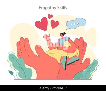 Empathy. Deep understanding of emotions, sympathy and compassion ...