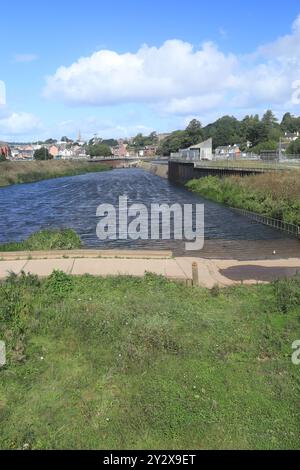 Exeter quay/flood relief channel, Devon, England, UK Stock Photo - Alamy