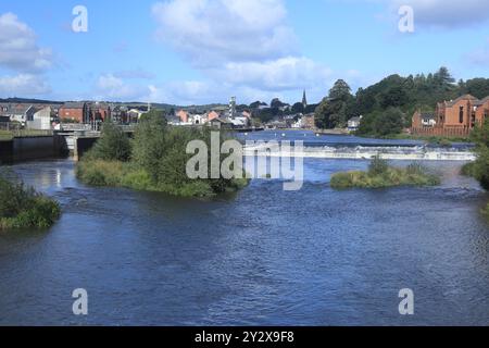 Exeter quay/flood relief channel, Devon, England, UK Stock Photo - Alamy