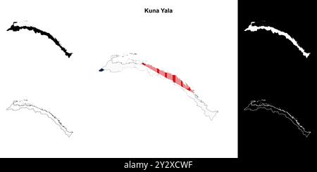 Yala province outline map set Stock Vector Image & Art - Alamy