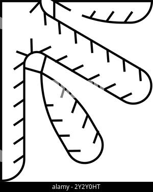 microfiber structure line icon vector illustration flat Stock Vector ...