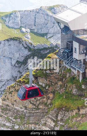 The new and beautiful aerial cable car - Dragon Ride at Mount Pilatus ...