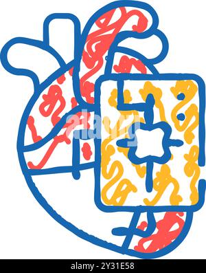 Microchip doodle icon hand drawn illustration Stock Vector Image & Art ...
