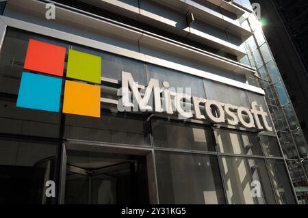 A Microsoft office is seen in Manhattan, New York City Stock Photo - Alamy