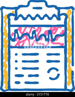 defibrillator medical equipment icon doodle illustration Stock Vector ...