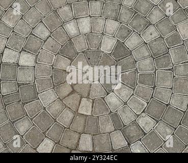 Old round granite stone pavement, background photo texture Stock Photo ...