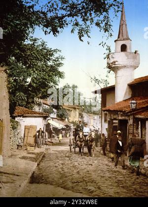 Stadtteil Scutari, Istanbul, Türkei, Ansicht aus 1885, Historisch ...