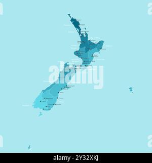 City Map Auckland (New Zealand) New Zealand Oceania vector illustration ...