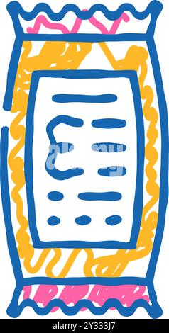 sugar food additives icon doodle illustration Stock Vector Image & Art ...