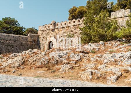 Venetian fortress Fortezza in Rethymno on Crete, Greece Stock Photo - Alamy