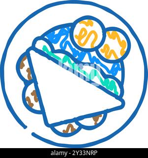 tent buffet icon doodle illustration Stock Vector Image & Art - Alamy