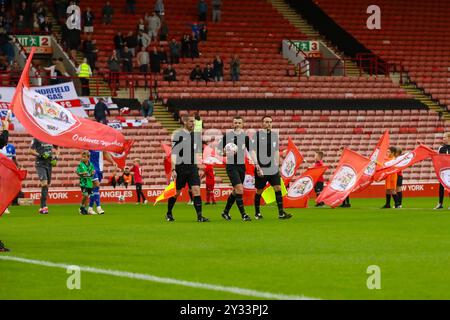 Referee Edward Duckworth before the Sky Bet Championship match ...