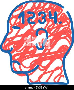 wall neurosis problem icon doodle illustration Stock Vector Image & Art ...