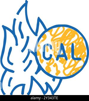 burning calories icon color illustration Stock Vector Image & Art - Alamy