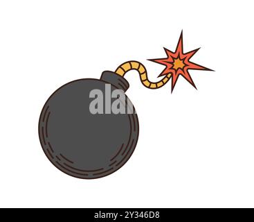 ignition dynamite fuse cartoon vector illustration Stock Vector Image ...