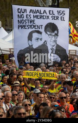 The President of the Generalitat de Catalunya, Salvador Illa, speaks ...