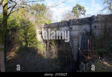 Overtoun Bridge at Overtoun House, West Dunbartonshire, Scotland Stock ...