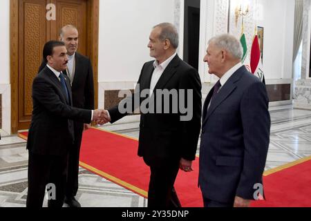 Iraqi President Abdul Latif Jamal Rashid, participates in the memorial ...