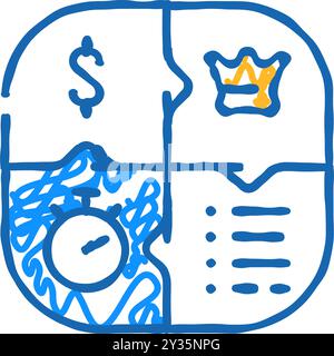 bant budget authority needs timeline color icon vector. bant budget ...