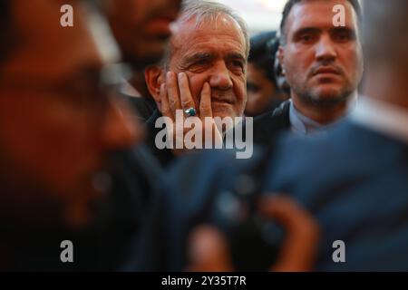 Iranian President Masoud Pezeshkian, visits Imam Hossein University ...