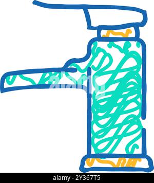 open faucet water icon doodle illustration Stock Vector Image & Art - Alamy