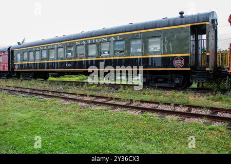 CN dining rail car at the railway museum in Avondale, Newfoundland ...