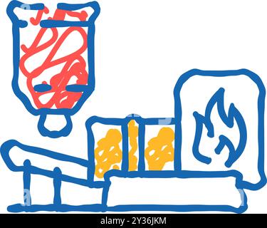 dried concentrate copper icon doodle illustration Stock Vector Image ...