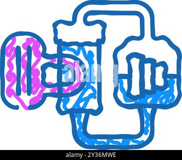 pressurized water reactor nuclear energy line icon vector. pressurized ...