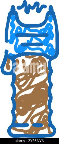 taser weapon military icon doodle illustration Stock Vector Image & Art ...