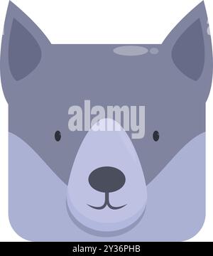 Smiling cartoon face with expressive features Stock Vector Image & Art ...